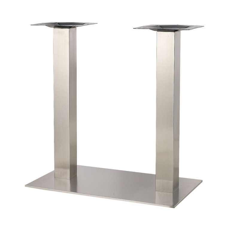 ERF, Inc. Modern & Contemporary 28'' 27.5'' w Stainless Steel Rectangular Table Base | Wayfair